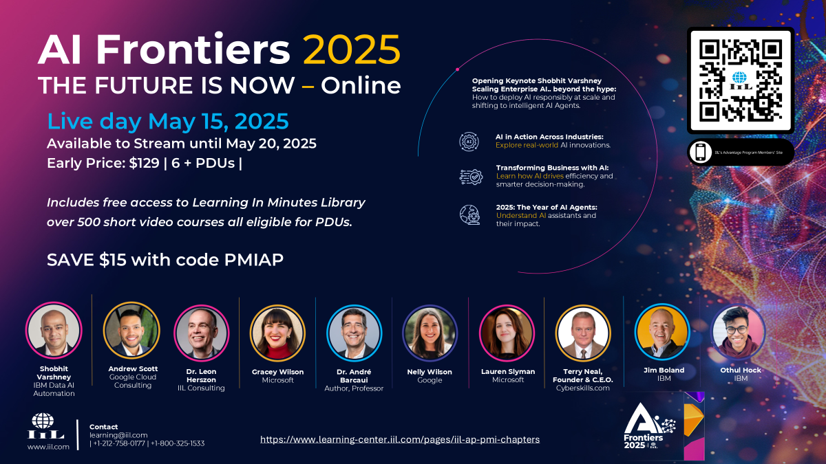 AI Frontiers 2025: The Future is Now! | PMI Olympia, Washington Chapter